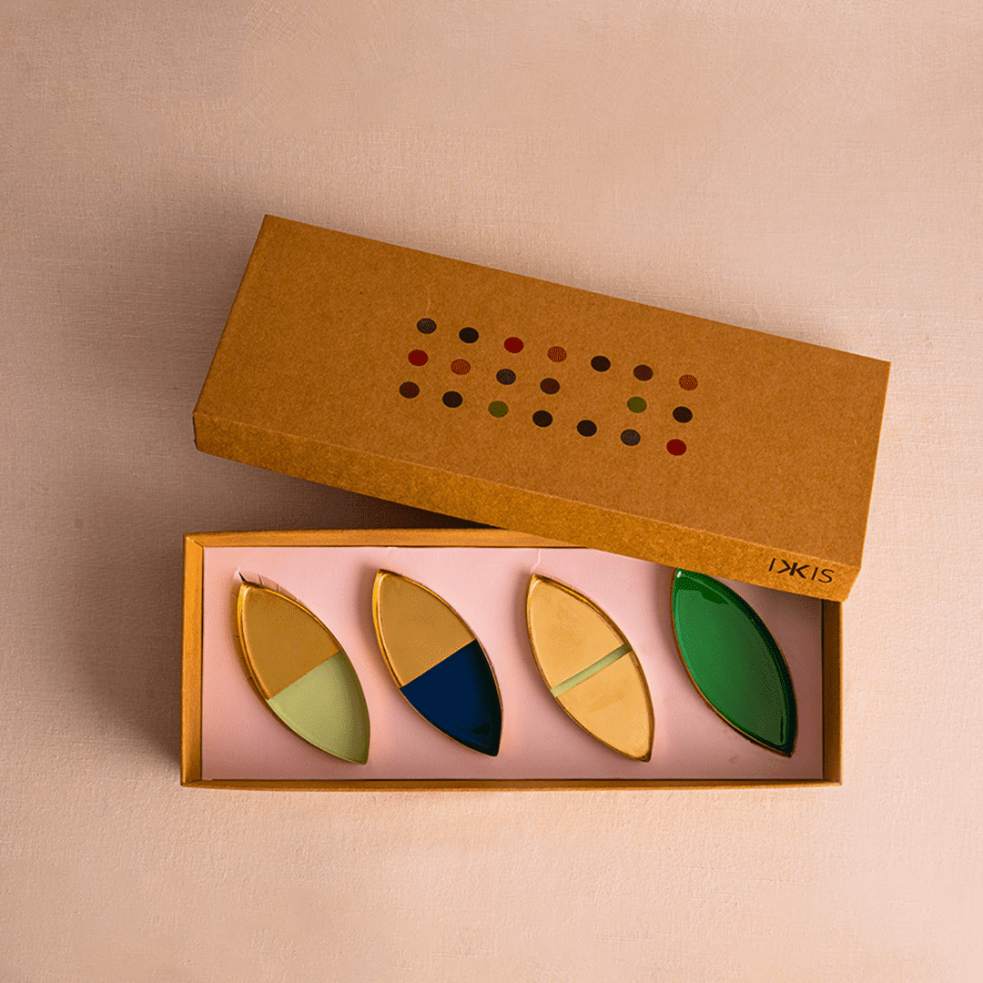 Kali Mini Plate (Set Of 4) Gift Box