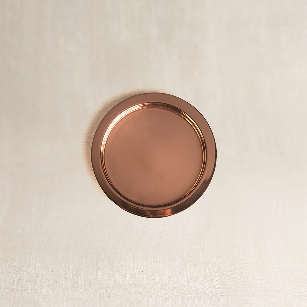Copper Dhakkan Plate (Set of 2)