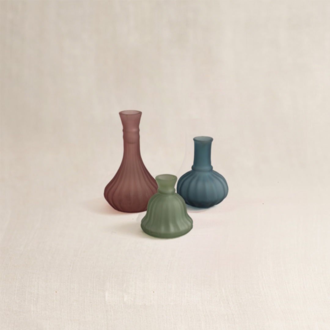 Mini Mogul Bud Vase Coloured (Set of 3)
